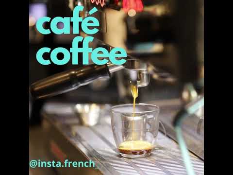 Speak coffee in french language