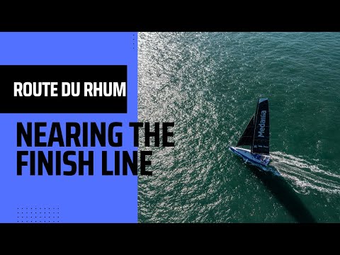 Approaching the finish of the Route du Rhum race