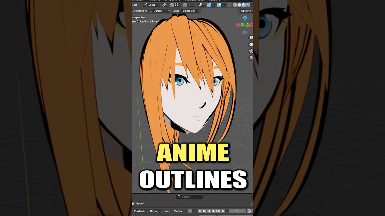 Blender: Anime Shader OUTLINES