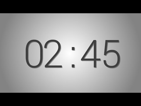 2 Minutes and 45 seconds countdown Timer - Beep at the end | Simple Timer (two min forty-five sec)