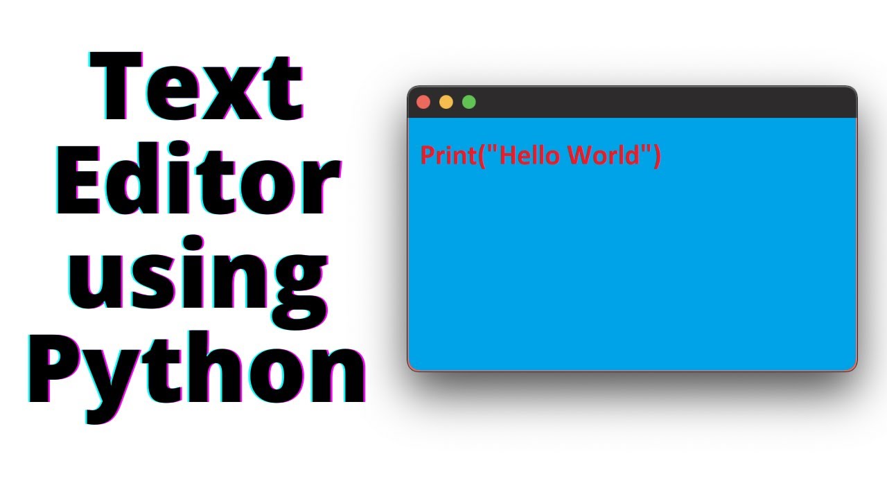 How to create Notepad using Python