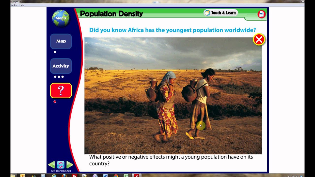 Map Skills: Africa Interactive Whiteboard Software