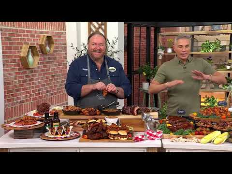 Corkys BBQ 12-lb BBQ Box W/ Ribs, Wings, Pulled Pork & Baked Beans on QVC