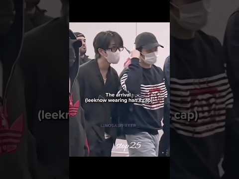 lino loves to steal han's stuff #minsung #minsungmoments #leeknow #hanjisung #straykids #skz #kpop