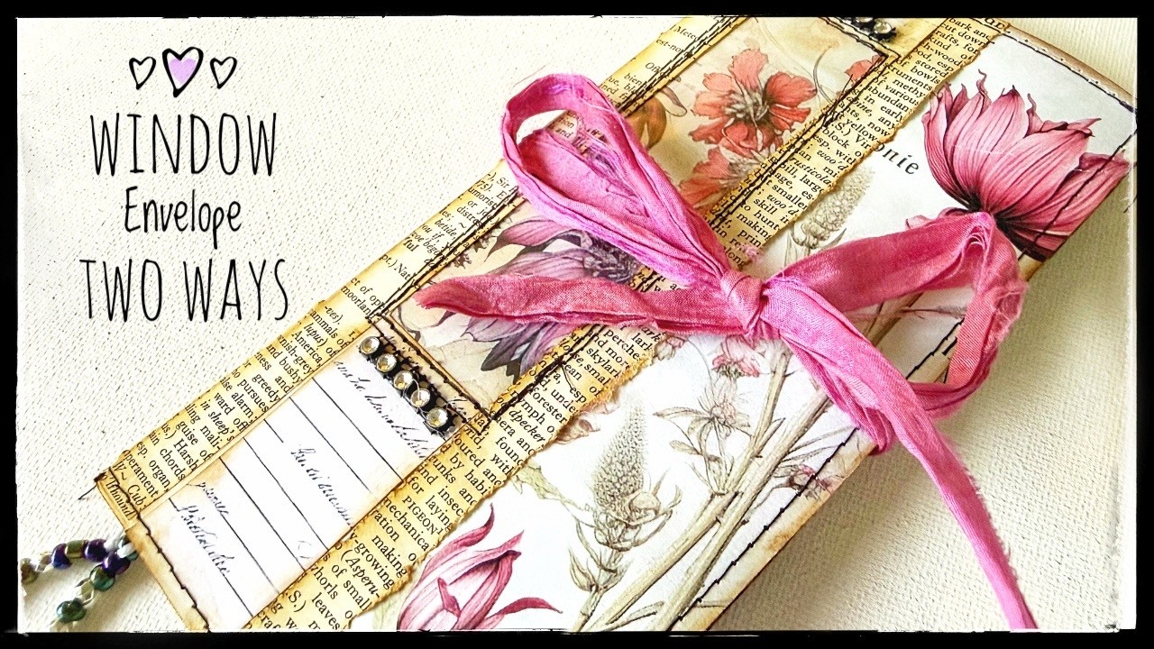 Window Envelope Junk Journal or Signature Page - Tutorial