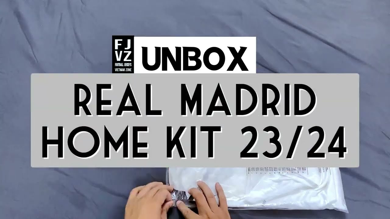 Unboxing Real Madrid home kits 2024/25