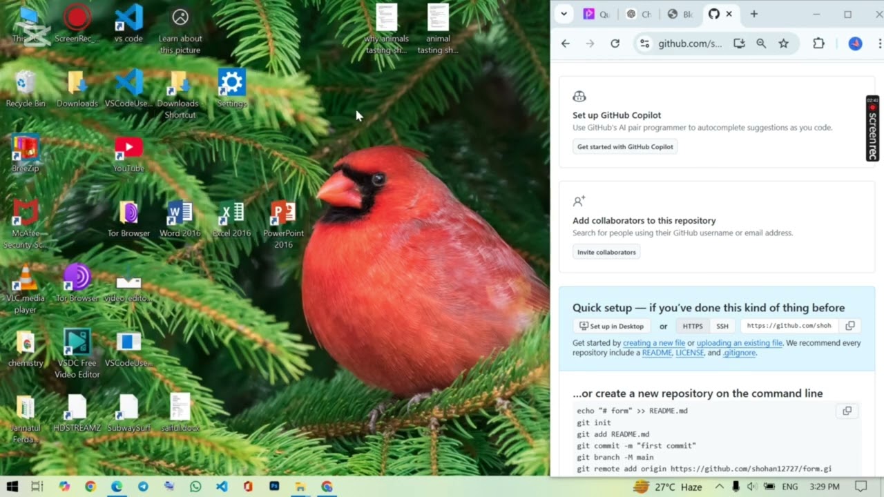 How to push your code in GitHub