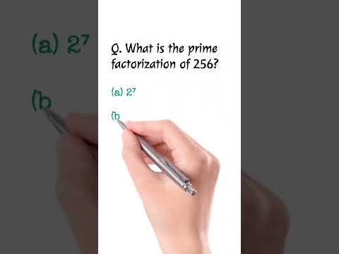 Prime Factorization Of 256 #shorts