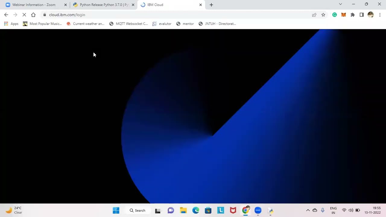 Python to IBM Cloud upload data.