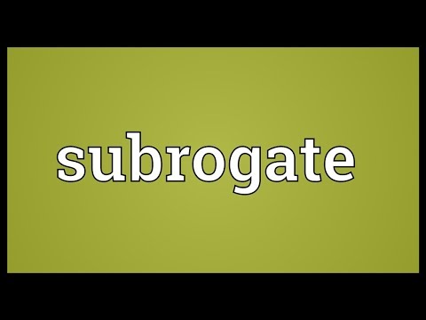 Subrogate Meaning
