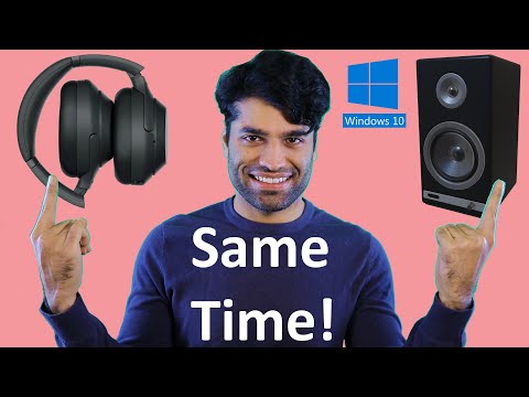 How do I use headphones and speakers at the same time on windows 10