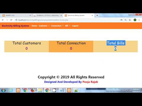 Learn Electricity Billing System Project | PHP MYSQL Bootstrap - Mind ...