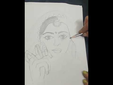 How to draw Rajasthani girl sketch outline#sketchartist #viral #rajeshthani #ANJULA ♥️🎀🌹🎊