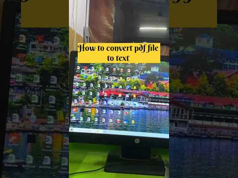 Convert PDF to Text in MS Word Using Shortcuts 📄✨#computer #shorts #pdf #textediting