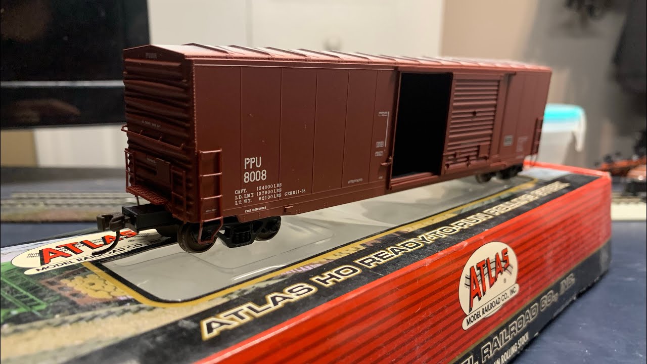 Atlas Ho scale 50ft Precision design boxcar. Unboxing and review