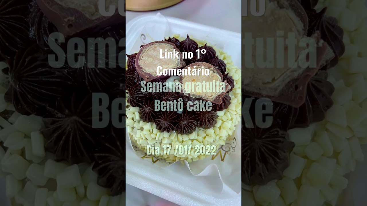 BENTÔ CAKE São 3 Aulas Gratuitas + as Receitas Escritas em PDF!! | #shorts