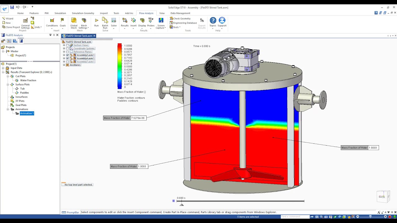 Simcenter FLOEFD for Solid Edge demo video - Mixing | #HowToSimcenterFLOEFD #SimcenterCFD