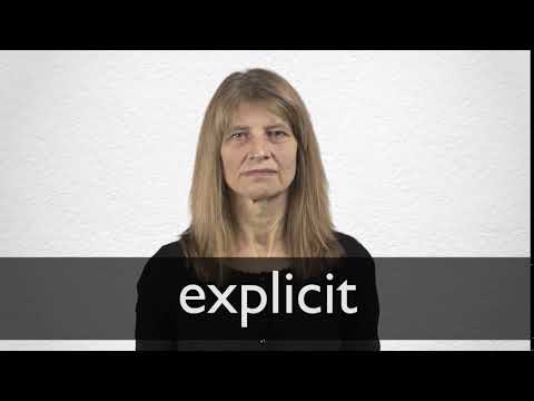 EXPLICIT definition and meaning | Collins English Dictionary