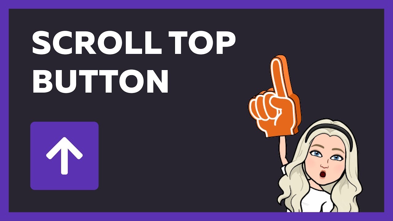 Scroll top button - back to top Using HTML CSS & JQuery