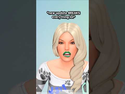when a new update drops in the sims 😀 | the sims 4 #sims #thesims4 #sims4 #shorts