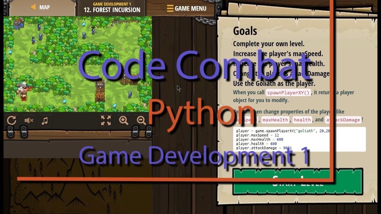 CodeCombat Forest Incursion Level 12 Python Game Development Tutorial