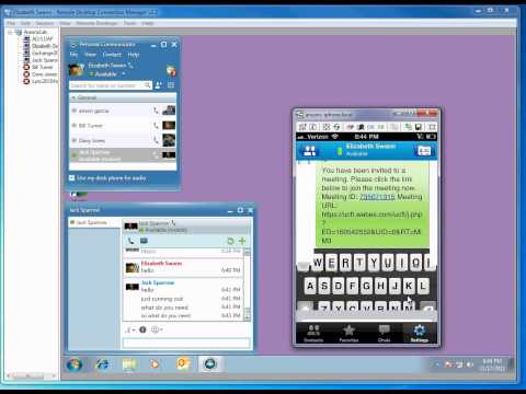 Cisco Jabber IM iPhone Jabber with WebEx Demo