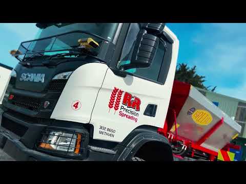 R and R Precision Spreading’s robust new 24 Scania P450 Spreader