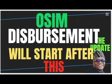 OSIM DISBURSEMENT WILL START AFTER THIS #disbursement #funding #grantfunding