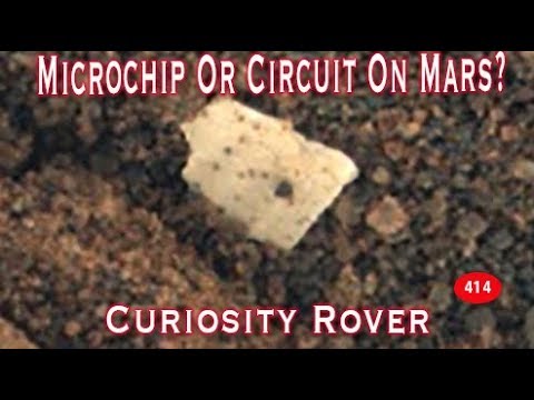 Tiny Microchip or Circuit Piece On Mars? Fossil?