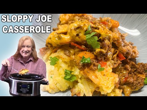 SLOW COOKER SLOPPY JOE CASSEROLE in the Crockpot Easy Dinner Idea