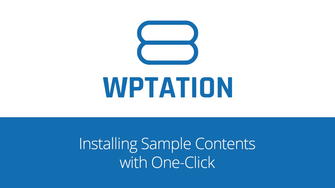 Envision WordPress Theme: Installing Sample Contents with One-Click