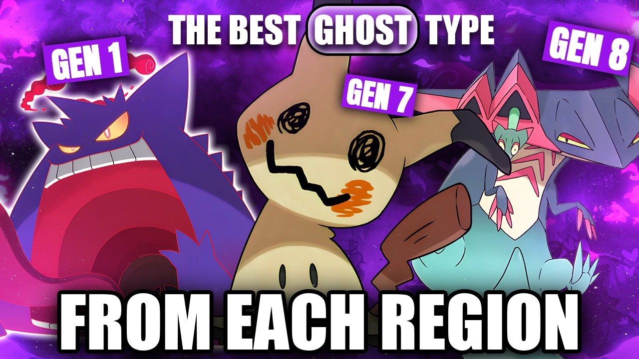 The BEST GHOST Type Pokémon in EACH GENERATION
