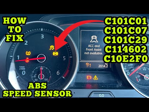 VW Audi Seat Skoda C101C C114602 C10E2F0 ABS Wheel Speed Sensor | How To Fix DIY