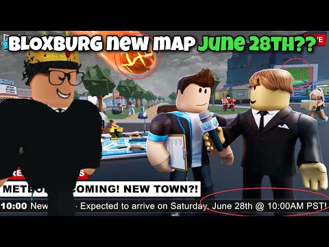 BLOXBURG ANNOUNCED their BRAND NEW MAP update RELEASE DATE??? new cut scene and moving building’s