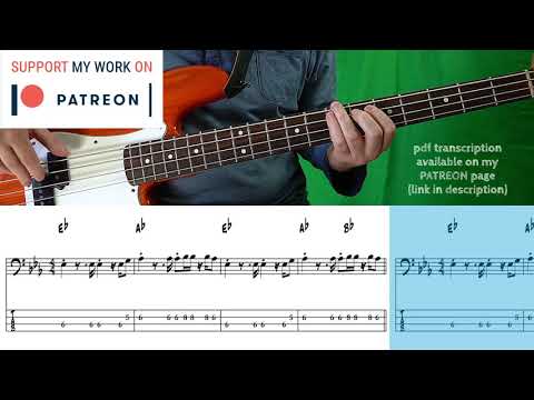 Jean Knight - Mr Big Stuff (Bass cover with tabs)