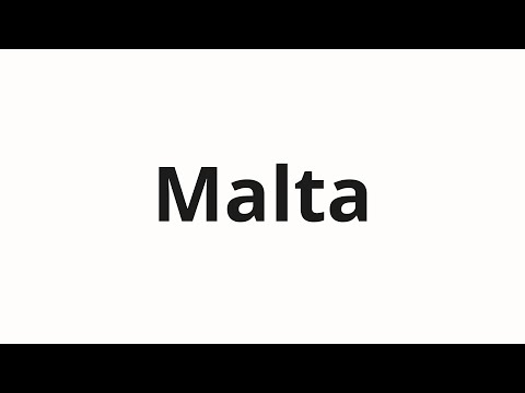How to pronounce Malta