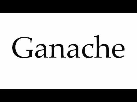 How to Pronounce Ganache