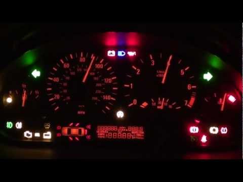 BMW E46 Dash Light Up Trick - Shows ALL Warning Lights & Symbols
