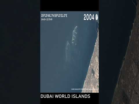 Dubai World Islands | Timelapse | #shorts