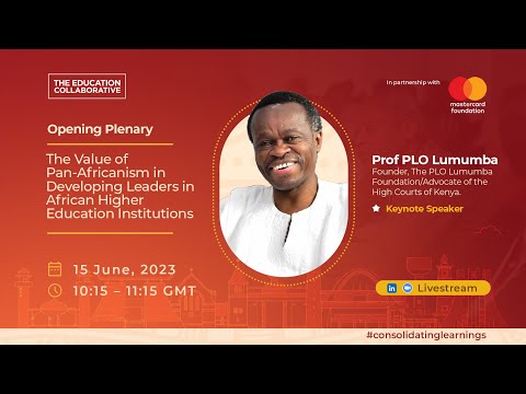 Opening Plenary with Professor PLO Lumumba.