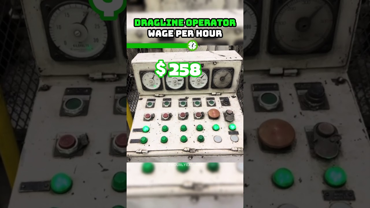 You Won’t Believe Dragline Operator Pay 😱⛏️ #job #bluecollar #dangerous #mining