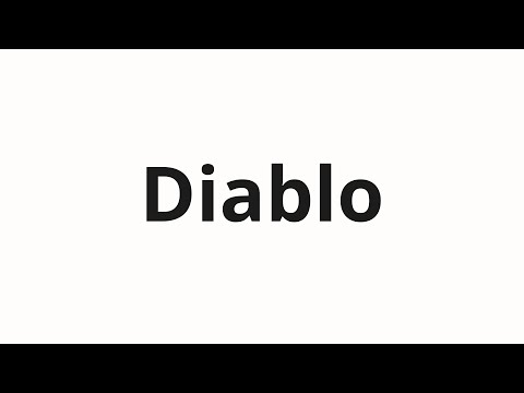 How to pronounce Diablo