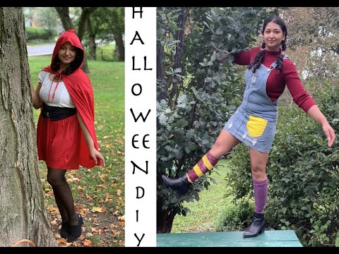 Pippi Longstocking & Little Red Riding Hood|DIY Halloween Costume