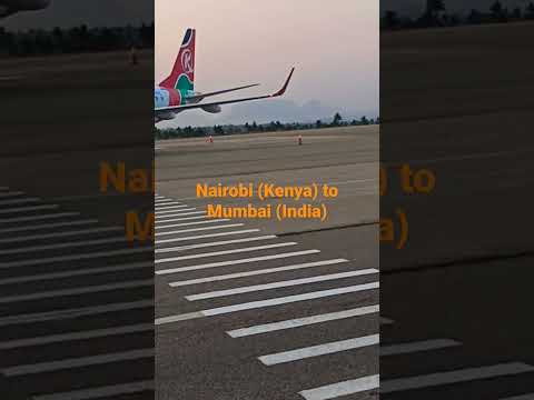 Kenya Airlines - Flight from Nairobi to Mumbai