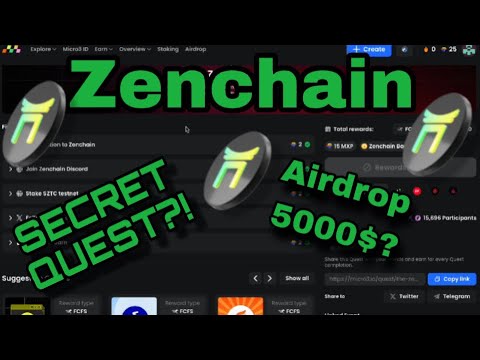 THE SECRET QUEST which can influence on the AIRDROP of Zenchain! DO NOT MISS!