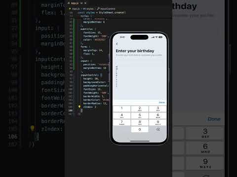 Building Birthday Date Input in React Native #reactnativeapp
