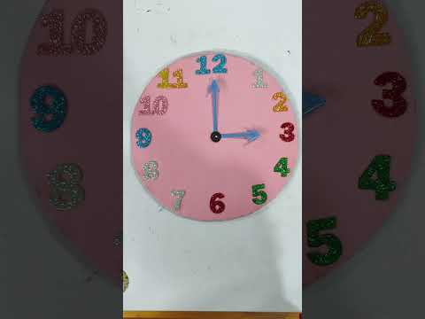 Clock model for school project| Easy and attractive (working model)clock |