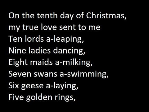 Ray Conniff - 12 Days Of Christmas Lyrics