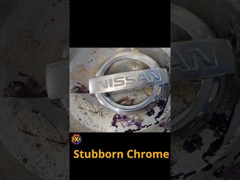Nissan Plastic Emblem From Chrome To Painted Black