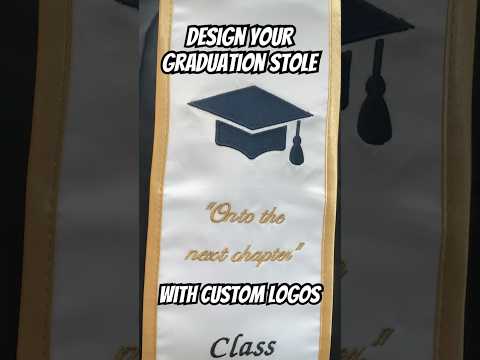 Design a Custom Stole from us with different logos!